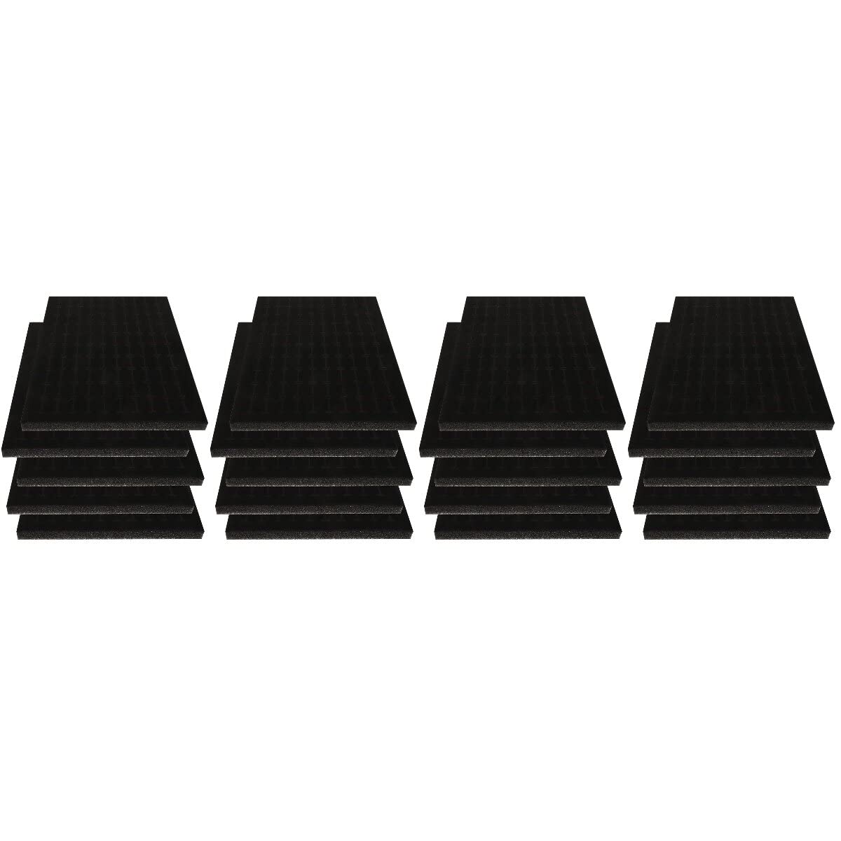 LIFKOME Black Velvet Ring Insert Display Jewelry Storage Box Foam Holder Organizer Ring Organizer for Jewelry Display Trays Jewelry Display Trays Jewelry Display Pad Tray 20pcs