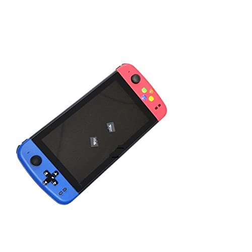 PS7000/Q900 7 "console With 2 Gamepads 64/128GBMAME/CPS/NEOGEO 100 Ps1 Games ( Color : BlueRed 128GB )