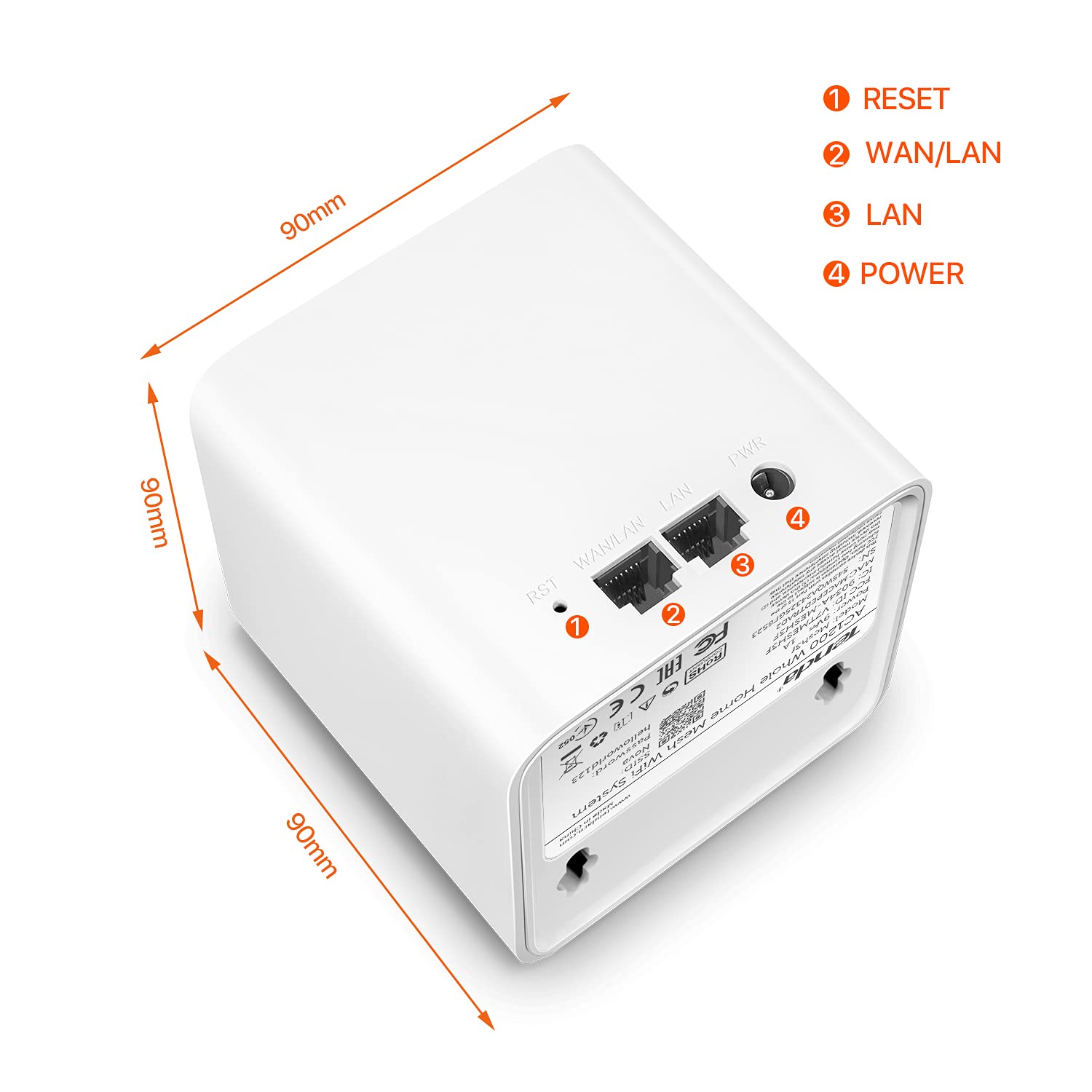 Tenda Nova Mesh WiFi System (MW3)-Up to 3500 sq.ft. Whole Home Coverage, 3-Pack & Nova Mesh WiFi System (MW3)-Up to 2000 sq.ft. Whole Home Coverage, Replaces WiFi Router and Extender, 1-Pack