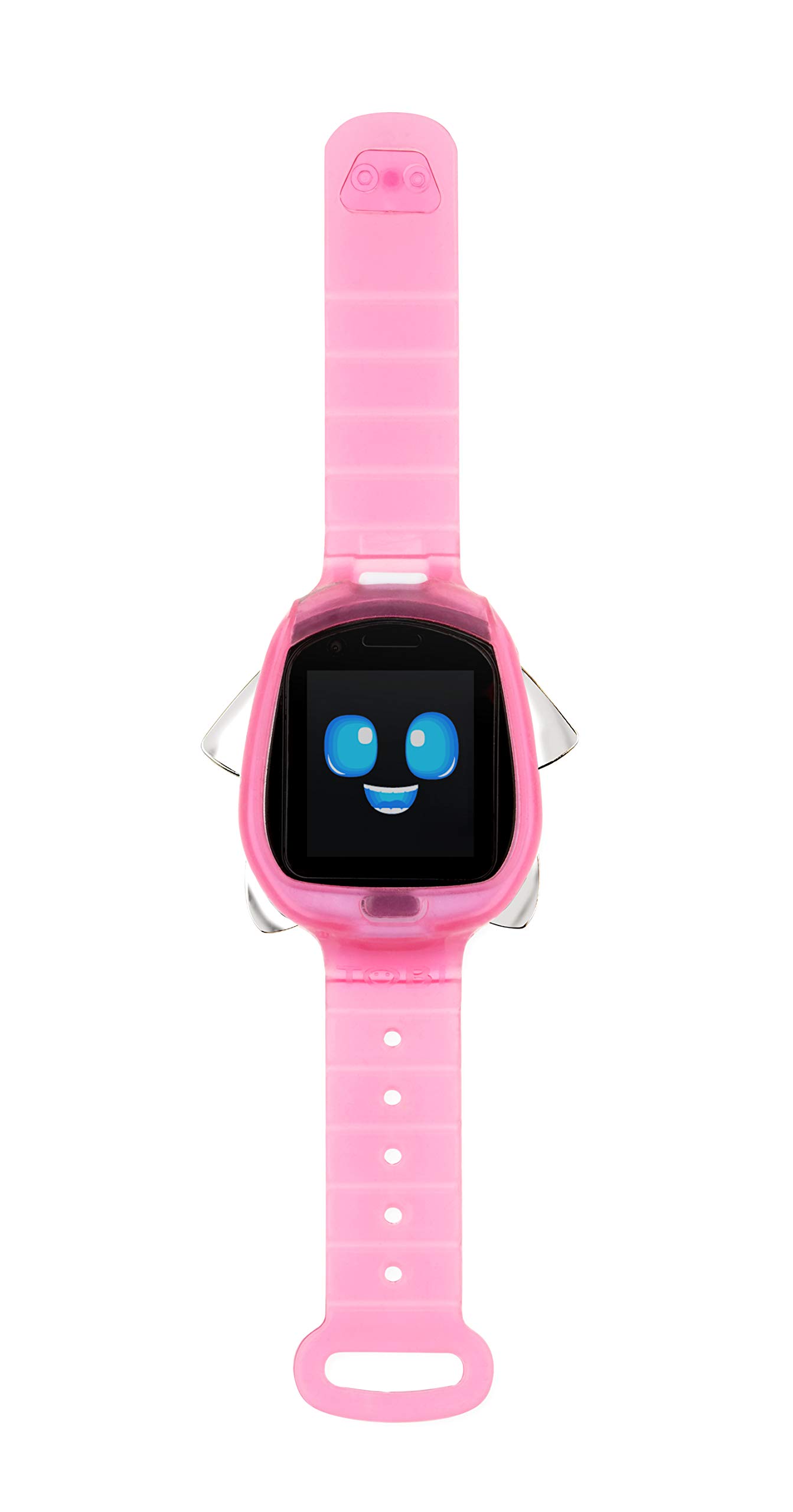 Little Tikes Tobi Robot Smartwatch - Pink with Movable Arms and Legs, Fun Expressions, Sound Effects, Play Games, Track Fitness and Steps, Built-in Cameras for Photo and Video 512 MB | Kids Age 4+