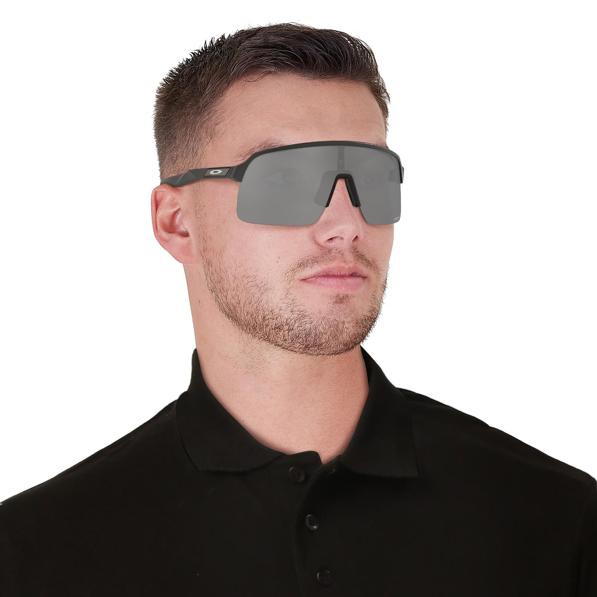 Oakley Men's OO9463 Sutro Lite Rectangular Sunglasses, Matte Neon Yellow/Prizm Road, 39 mm