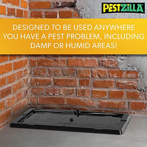 Pestzilla Baited Mouse Trap β Professional Strength Glue Rat Trap β 16 Glue Trays - Perfect for Household Pests & Mouse Traps Indoor and Around a Home
