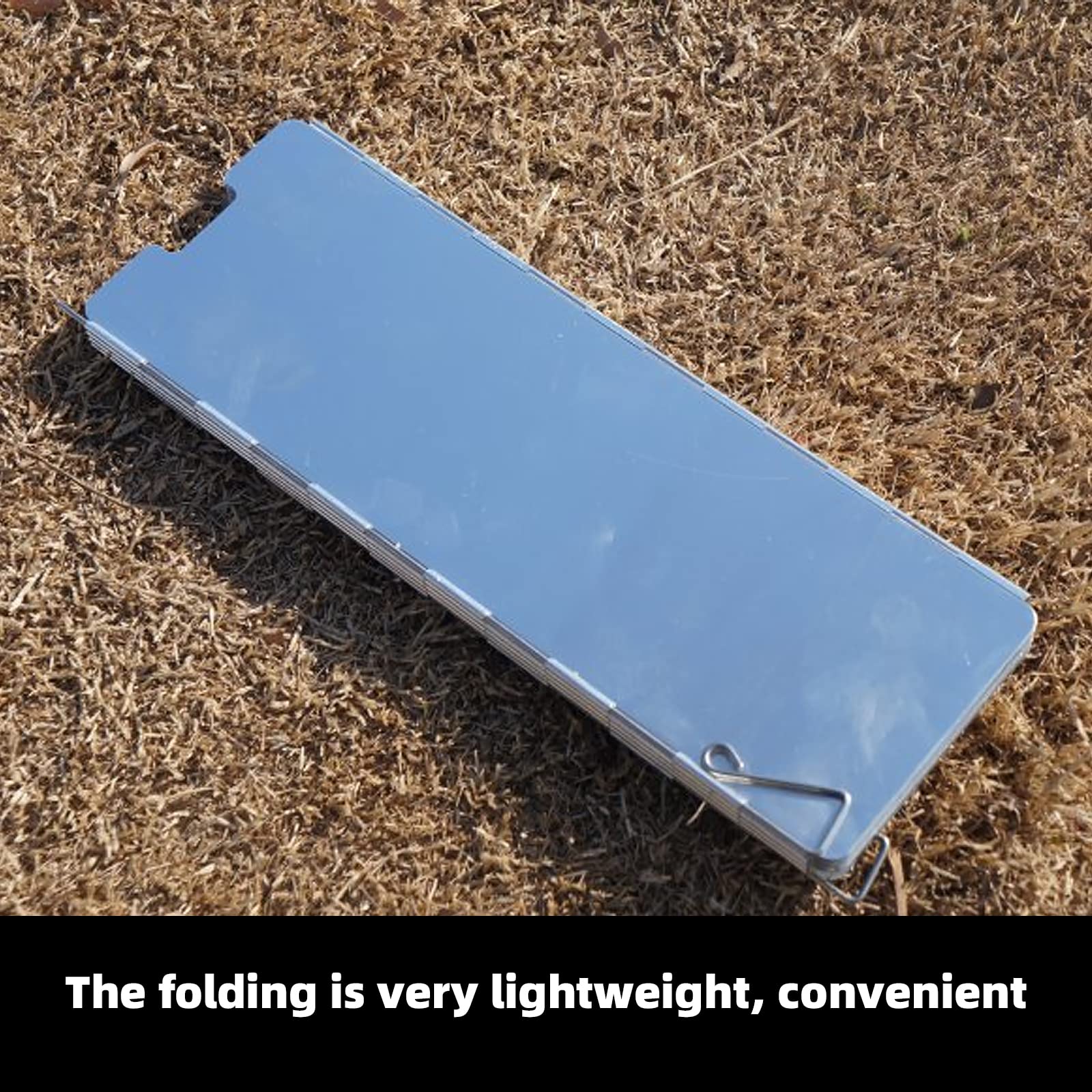Outdoor Folding Camping Stove Windshield Aluminum Panel, 10 Panels/16 Panel Aluminum Stove Windshield, Portable Compact Camping Stove Outdoor Cooker Butane Burner Windshield Panel (16 plates)