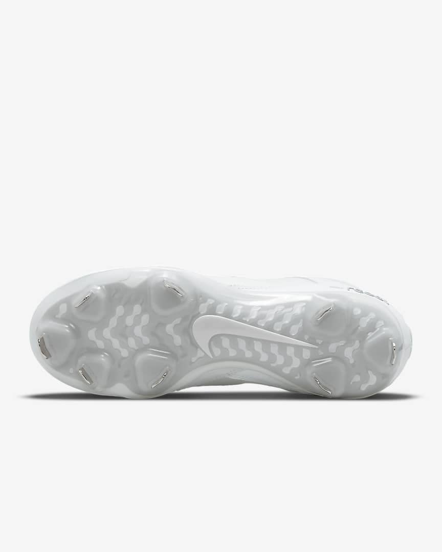 Nike Hyperdiamond 4 Pro Women's Softball Cleat SZ 8 White/Grey
