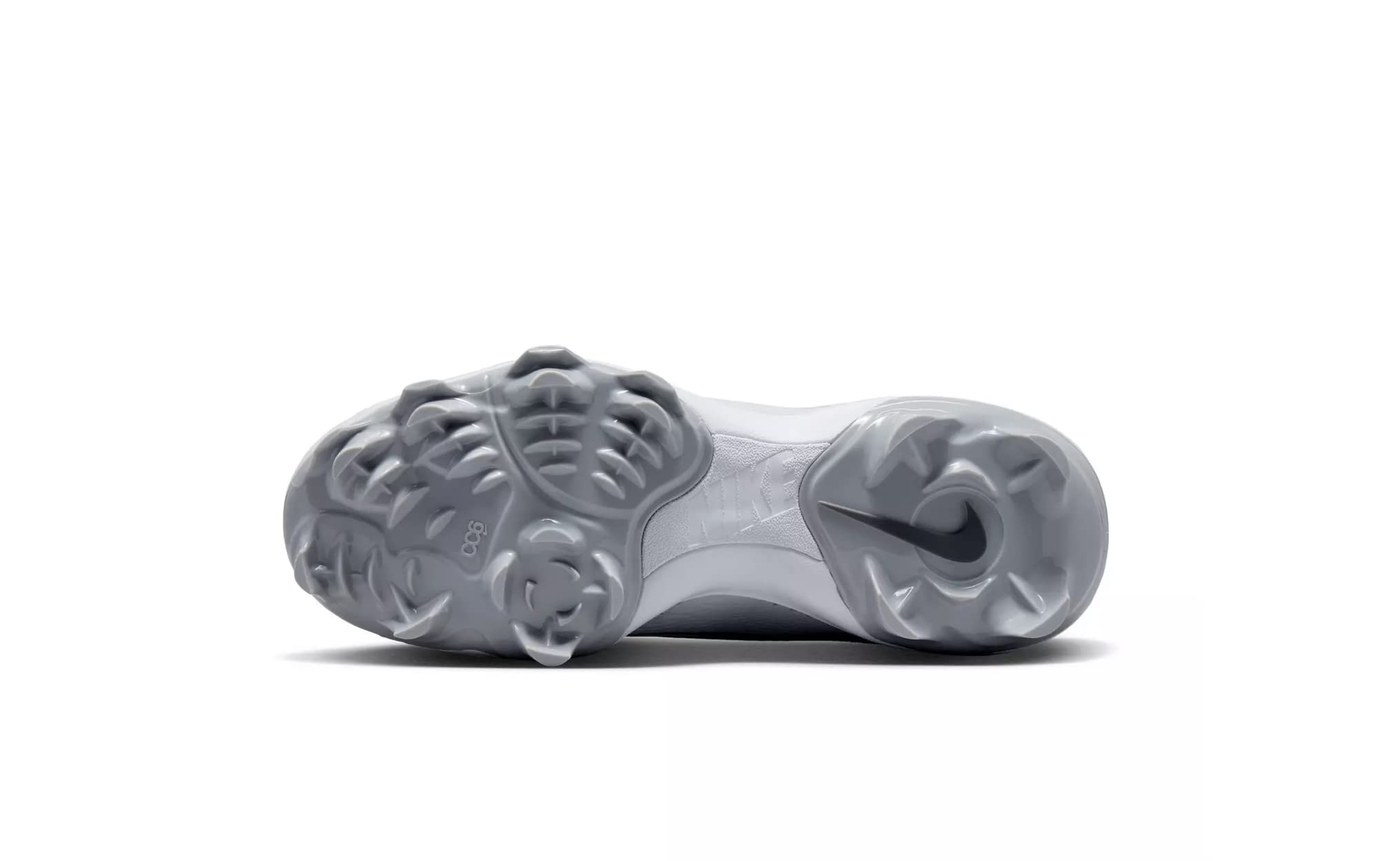 Nike Hyperdiamond 4 Pro MCS DC8990-004 Pure Platinum-Dark Grey-Wolf Grey Women's Softball Cleats 11 US