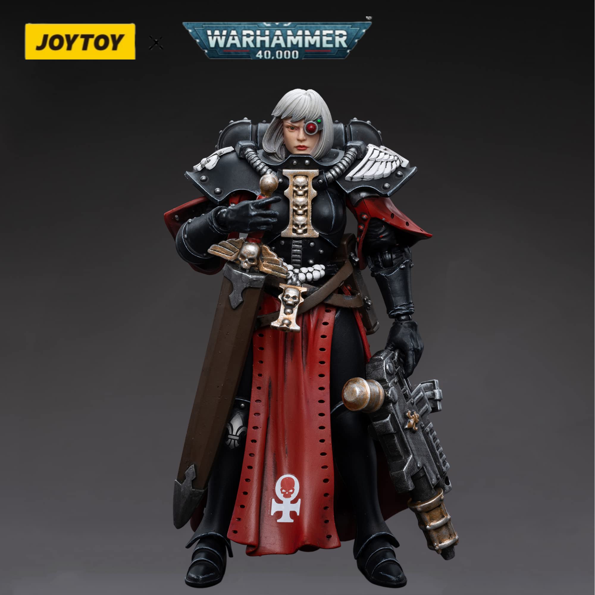 JOYTOY Warhammer 40K 1/18 Action Figure Adepta Sororitas Battle Sister Kassia Model Figure (4.1Inch)