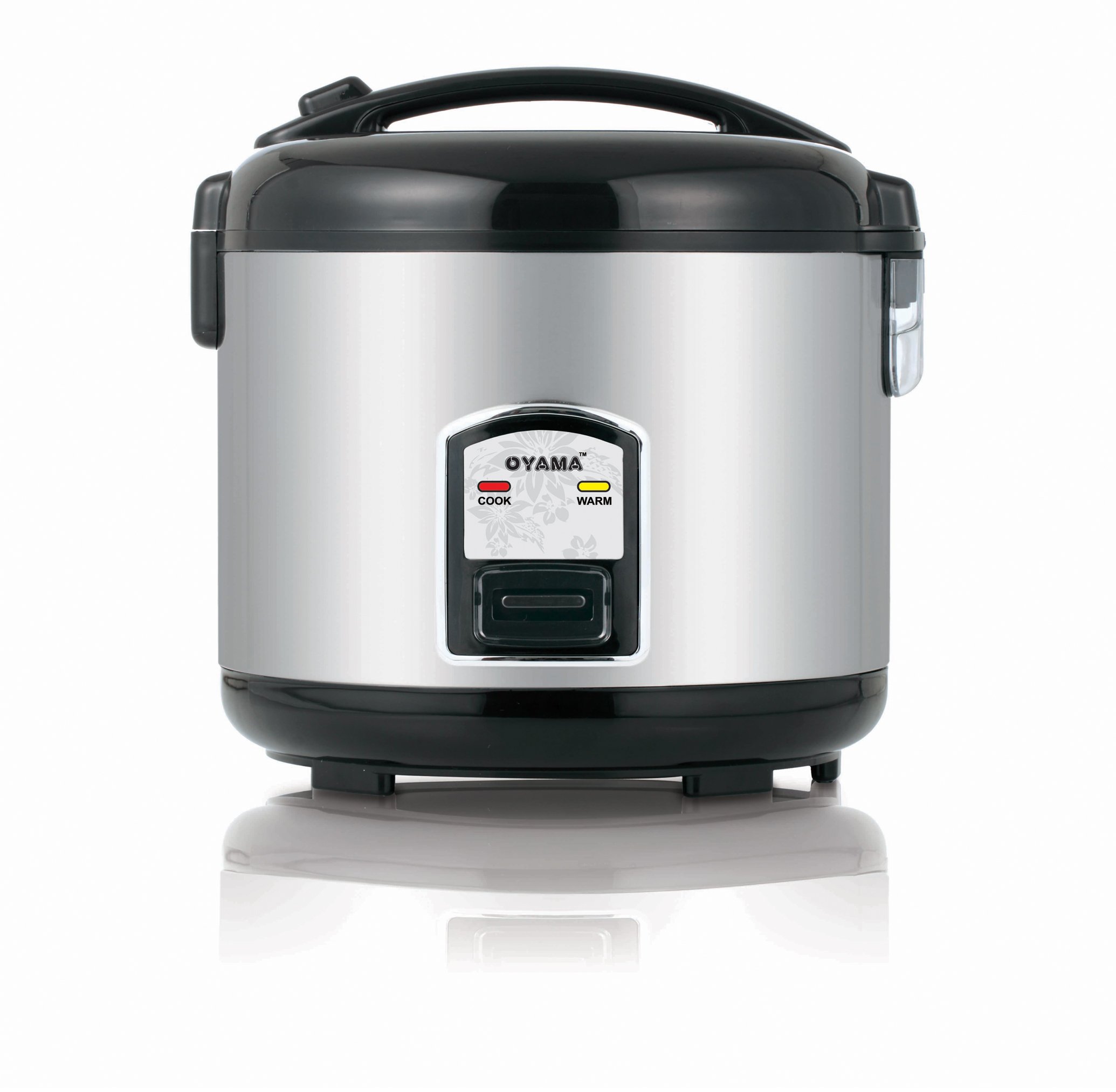 Oyama CFS-F12B 7 Cup Rice Cooker, Stainless Black