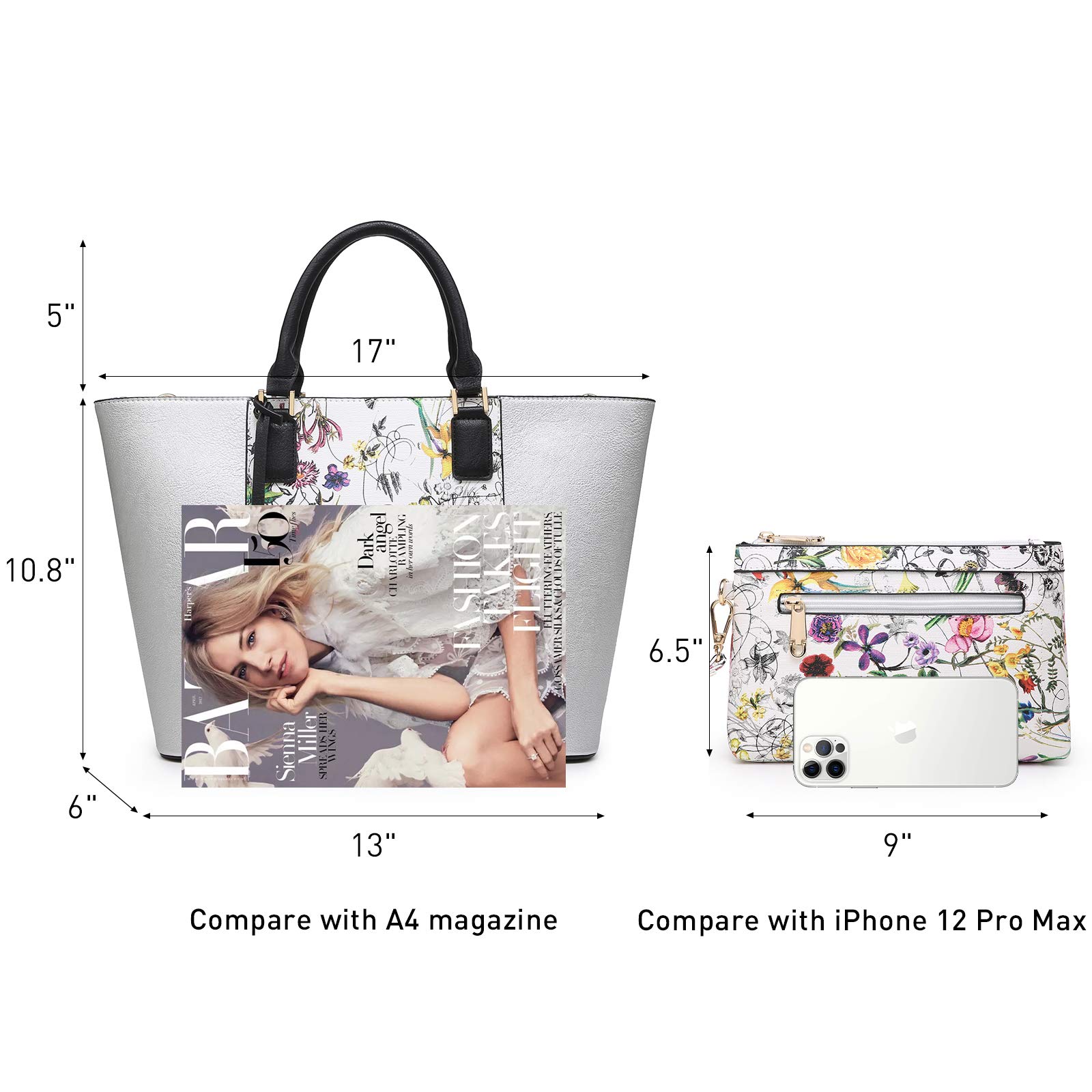 MKP Women Fashion Tote Bag and Denim Purse