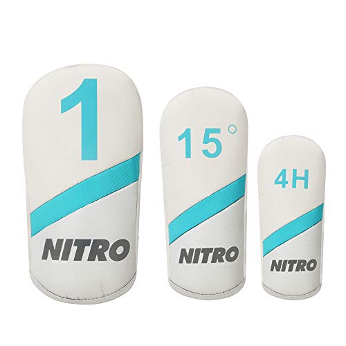 Nitro X Factor 13 Piece Golf Set All Graphite Ladies, Left Handed,Teal/Silver