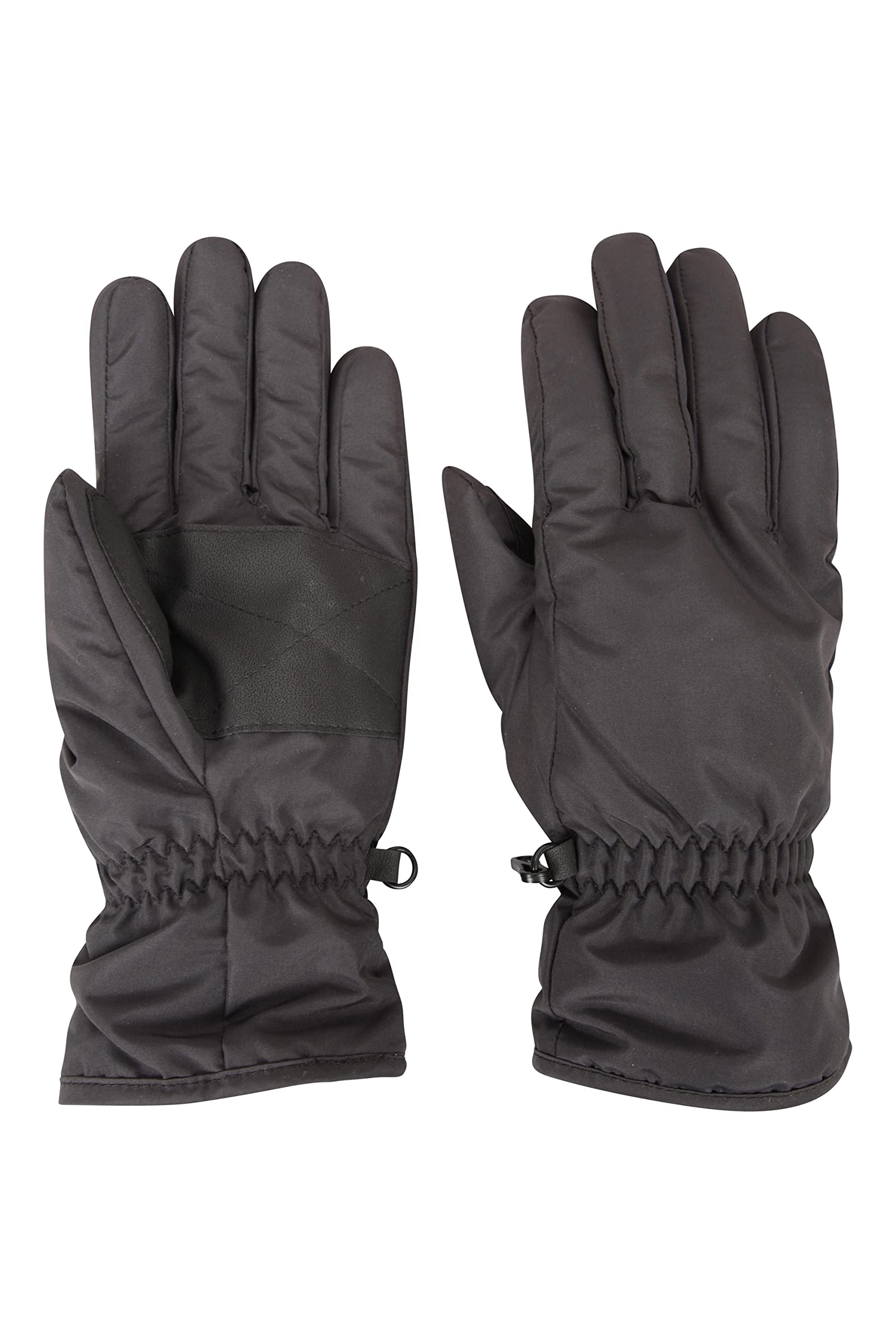 Mountain Warehouse Womens Ski Accessory Set -Waterproof Gloves, Reversible Beanie, Neck Gaiter Black Medium