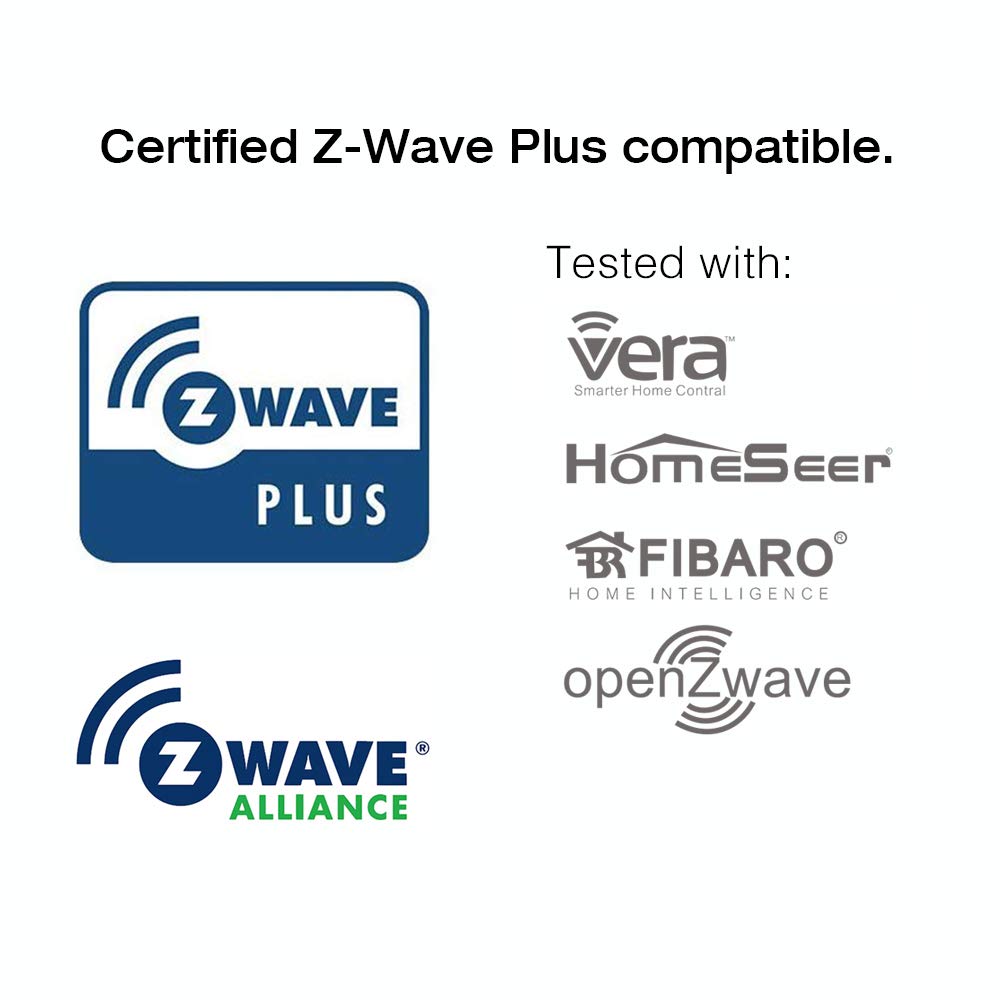 KAIPULE Ceiling-Mounted Z-Wave Plus PIR Motion Sensor,Compatible with Fibaro,HomeSeer and Vera - Easy to install - White