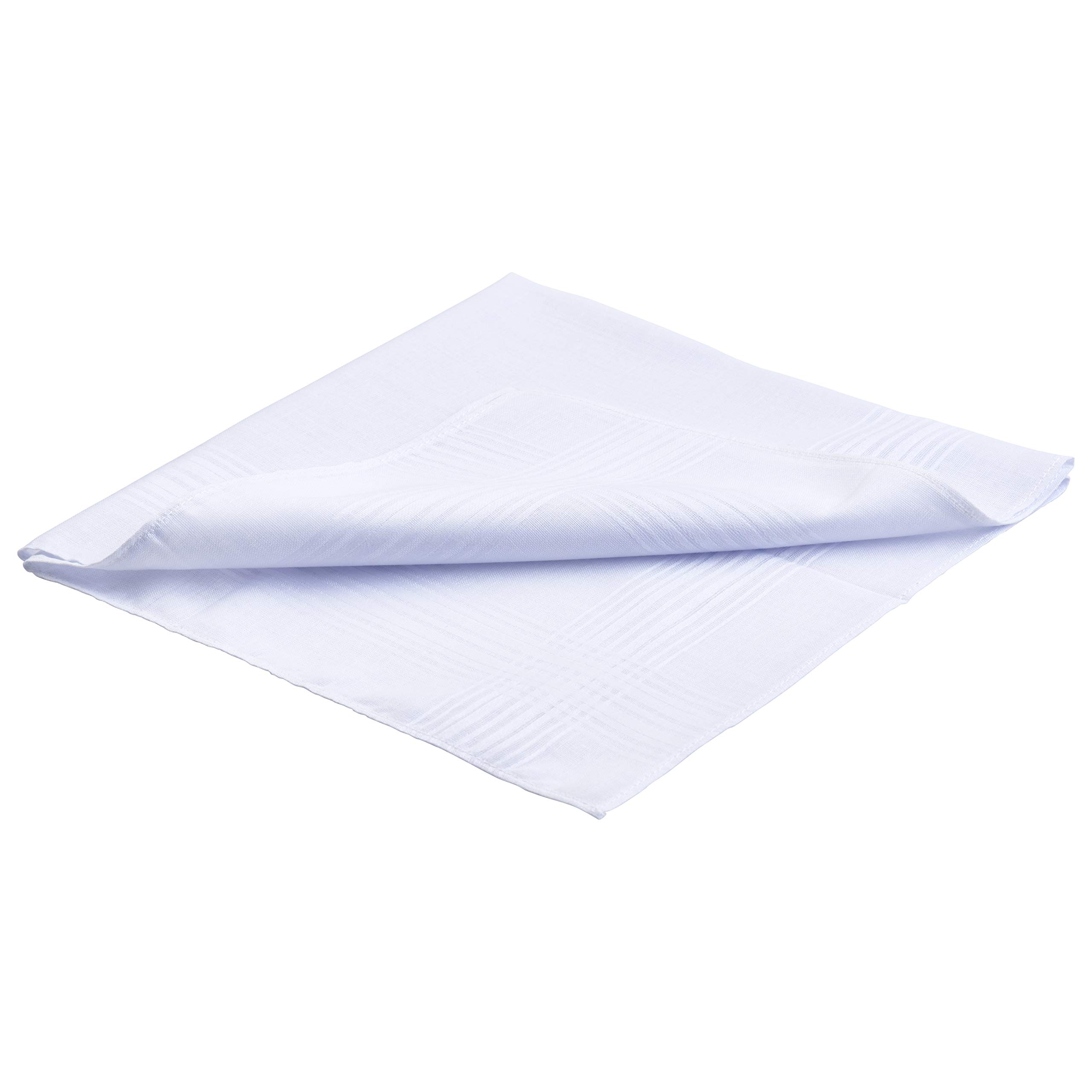 Imperial Men's Fine Cotton Handkerchiefs White Pack of 13 Hankies 100% Cotton