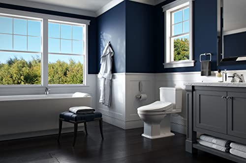 TOTO SW3054#01 S550E Electronic Bidet Toilet Seat with Cleansing Warm, Nightlight, Auto Open and Close Lid, Instantaneous Water Heating, and EWATER+, Elongated Classic, Cotton White