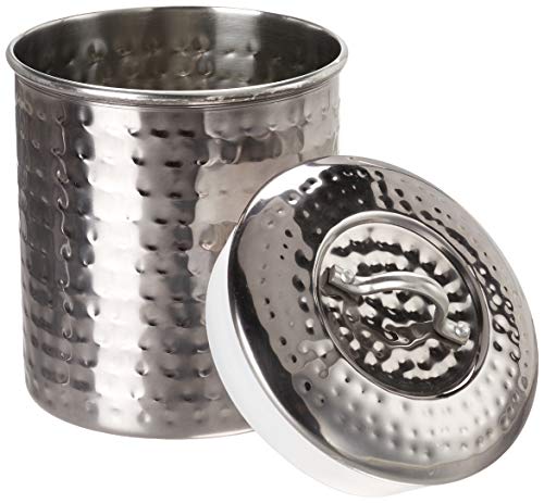 Old Dutch 4 Piece Hammered Black Pearl Canister Set