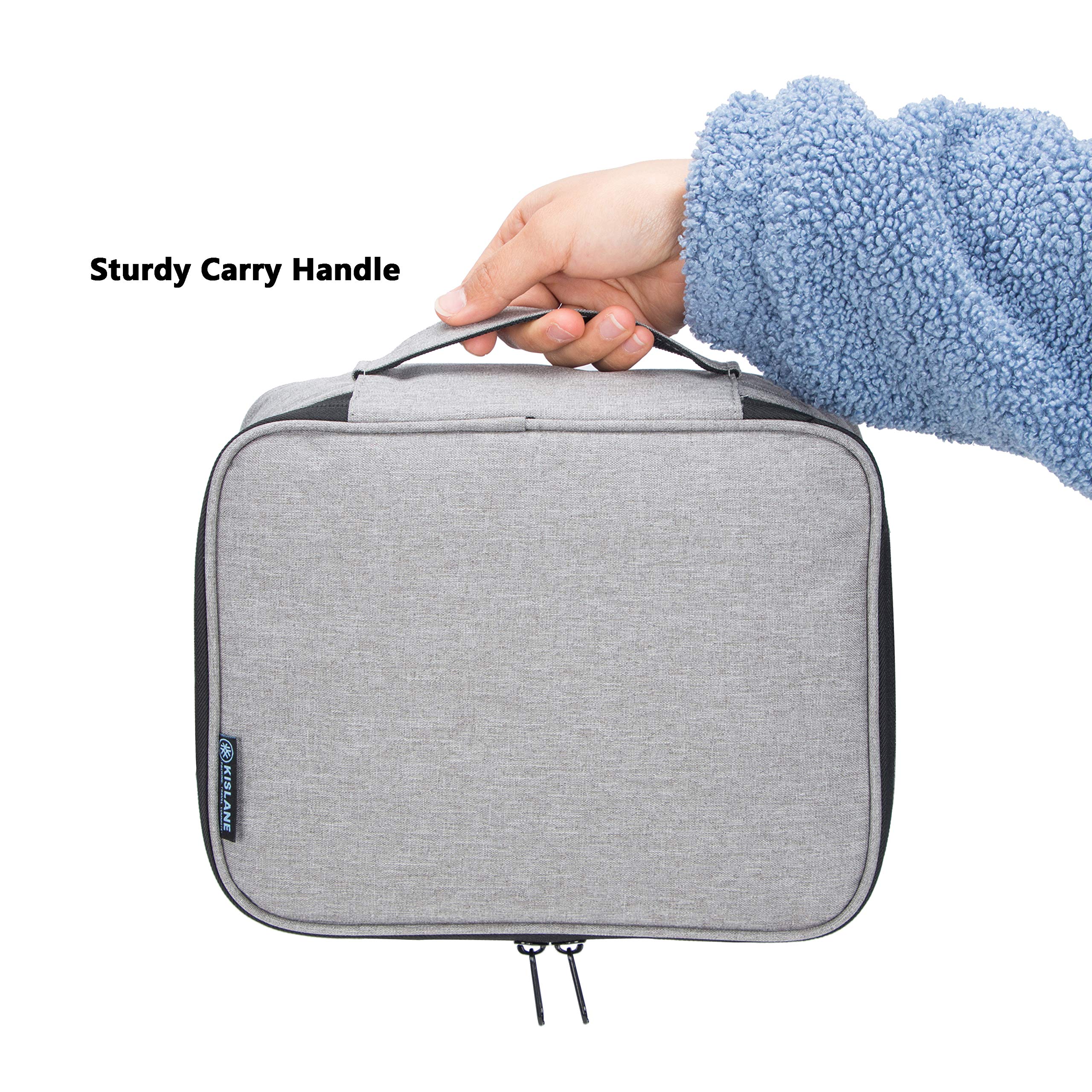 KISLANE Soft Carrying Case Compatible with Oculus Quest 2 VR, Carrying Case for Oculus Quest 2 Headset Fits for Travel, Home, Outdoor, Not Compatible with Elite Strap(Grey)