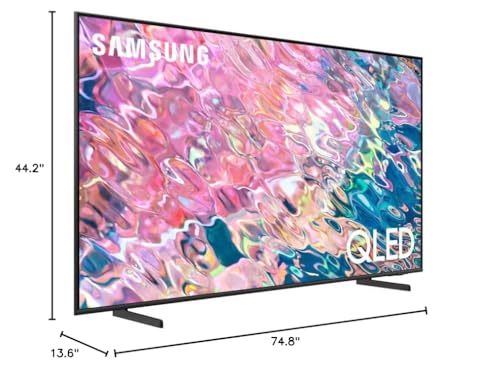 SAMSUNG QN85Q60BAFXZA 85" QLED Quantum HDR 4K Smart TV with a Klipsch CINEMA-600 3.1 Dynamic Power Soundbar with 10" Wireless Subwoofer (2022)(Used)