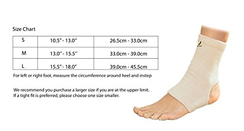 UptoFit Copper Ankle Compression Sleeve for Women Lightweight Breathable Brace for Foot and Ankle Support in Plantar Fasciitis, Achilles Tendon & Tendonitis (Medium - 1 Piece)