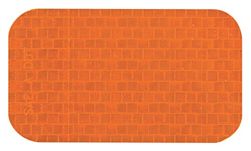 INCOM Manufacturing - RR250AM - Floor Marking Tape: Rectangle, Solid, Orange, 2 in x 3 1/2 in, 20 mil Tape Thick, INCOM, RR, 50 PK