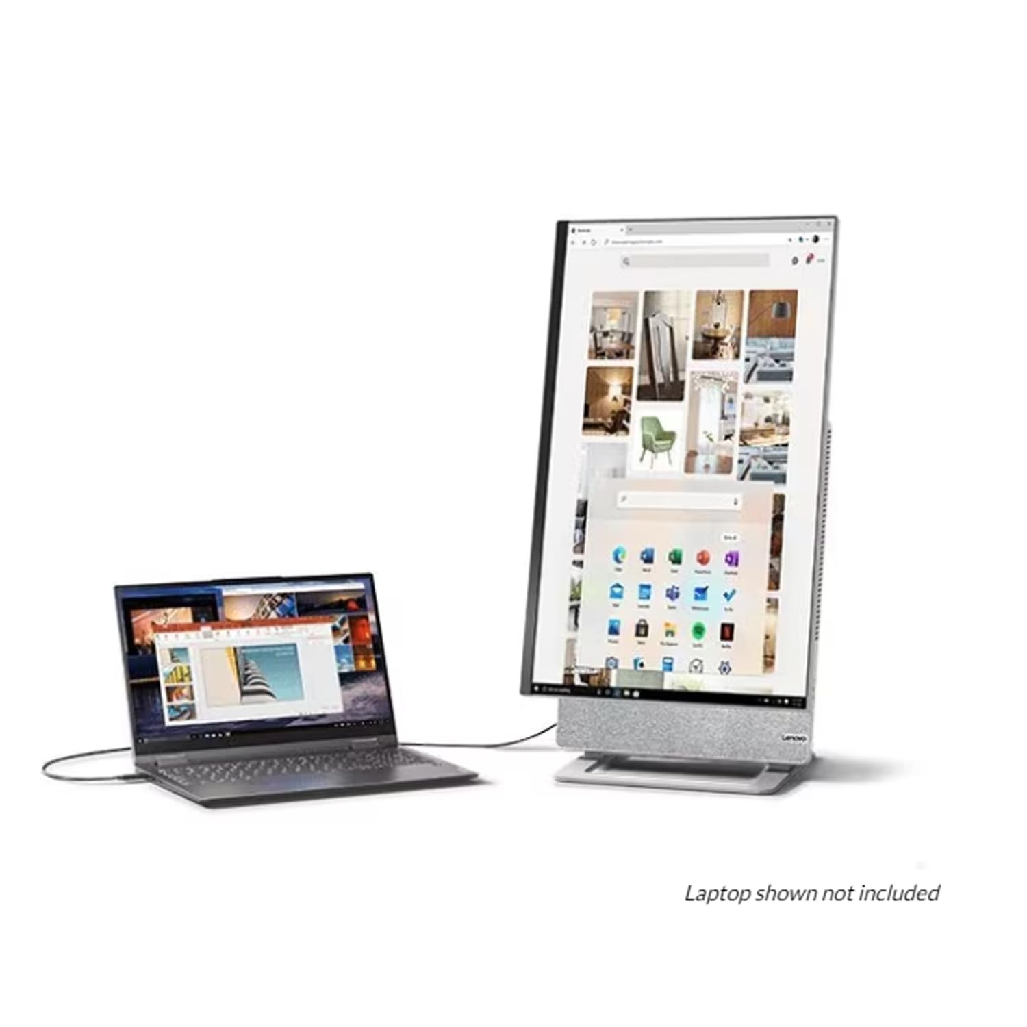 Lenovo Yoga 7 All-in-One Desktop, 27” 4K UHD Touchscreen Display, AMD Ryzen 7 5800H Processor, AMD Radeon RX 6600M Graphics, 64GB RAM, 2TB SSD, Wi-Fi 6, HDMI, Wireless KB & Mouse, Windows 11 Home