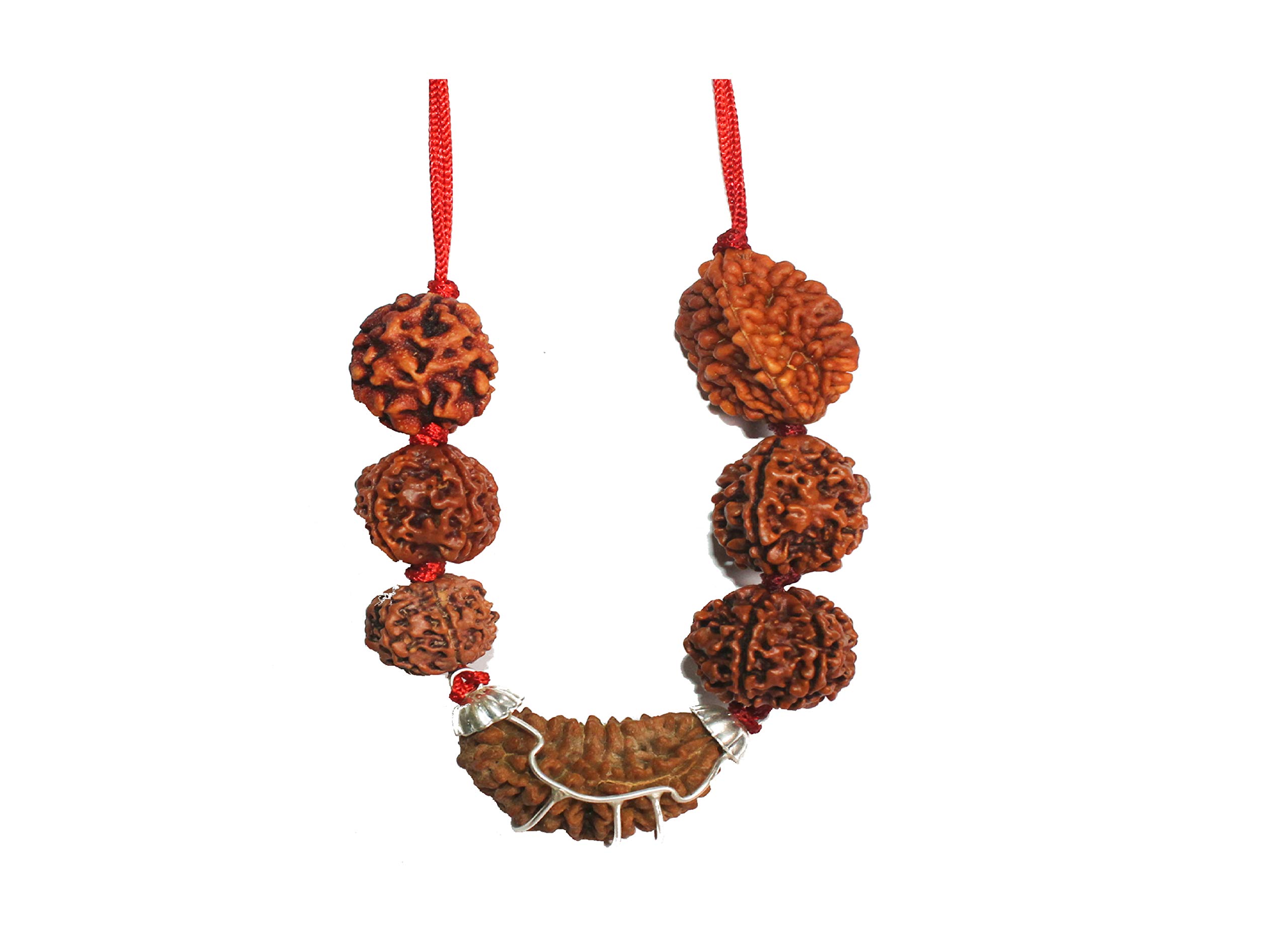 IndianStore4All IS4A Certified Rudraksha Mala (1, 2, 3, 4, 5, 6, 7 Mukhi, Face) Beads Necklaces
