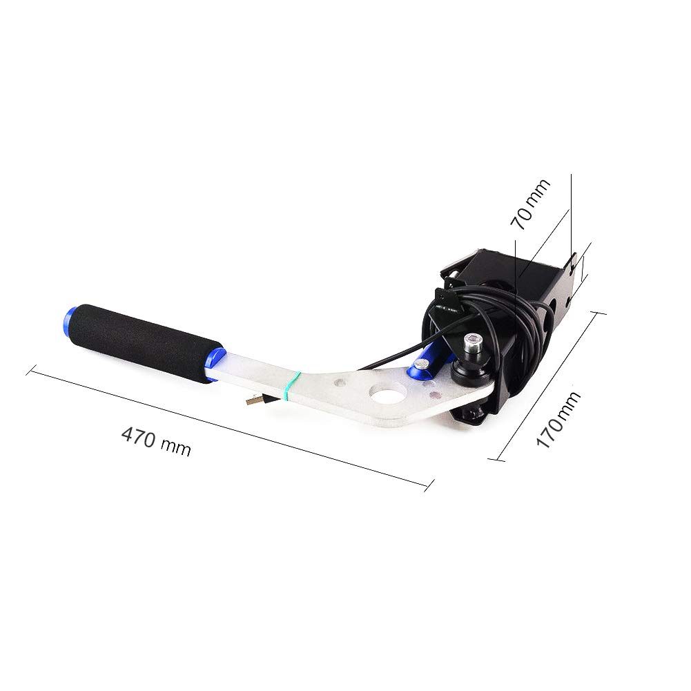 KOET Game Handbrake, Racing Games USB Handbrake for SIM Racing Games G25 G29 T500, Universal Horizontal Drift Rally Racing Handbrake for PC/Windows