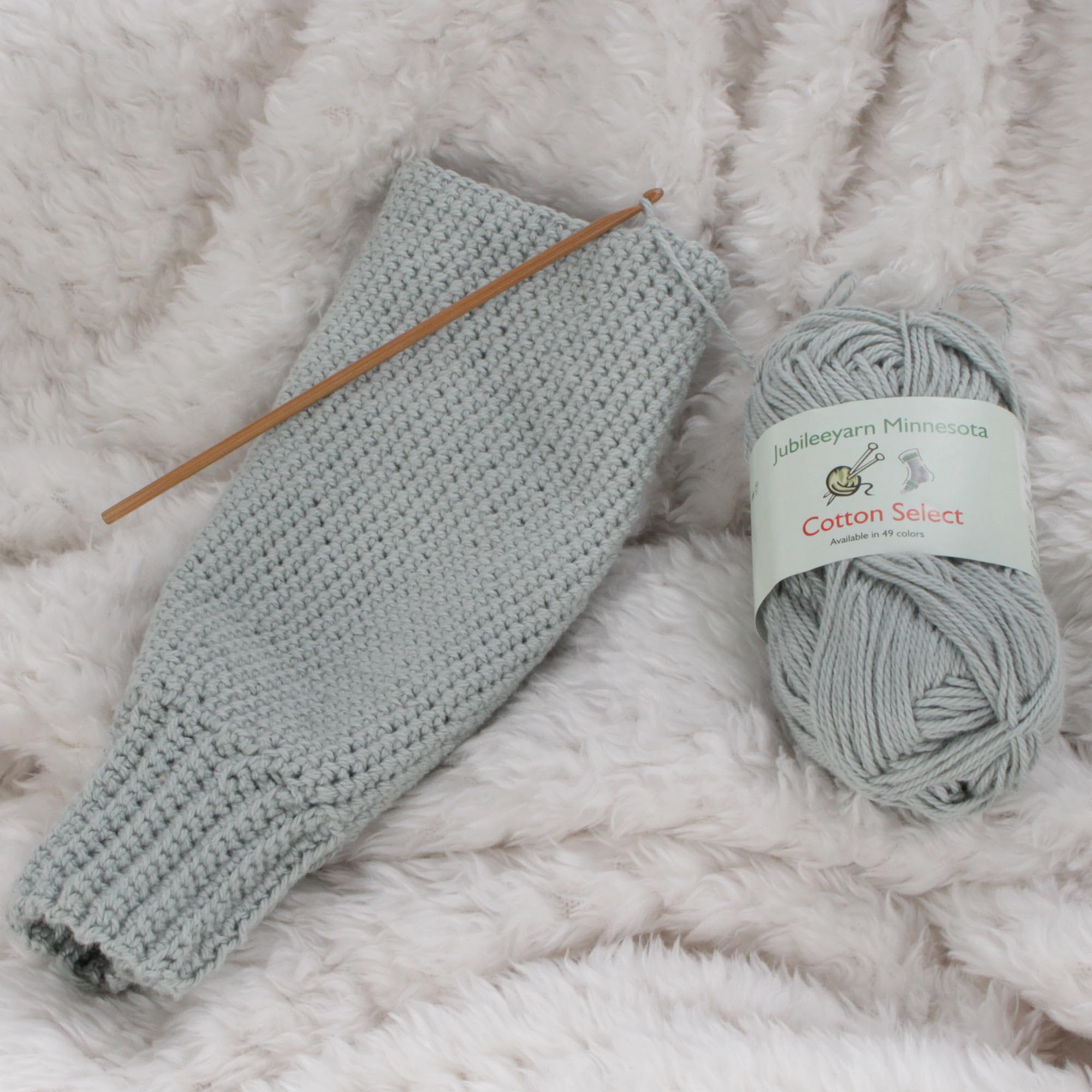 JubileeYarn Cotton Select Yarn - Sport Weight - 50g/Skein - Pumpkin Spice - 4 Skeins
