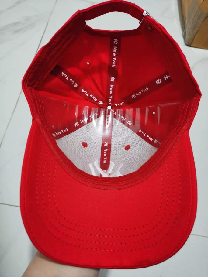 NY Sunshade Baseball Cap for Men and Women Red Pink Silver Black White One Size-Medium