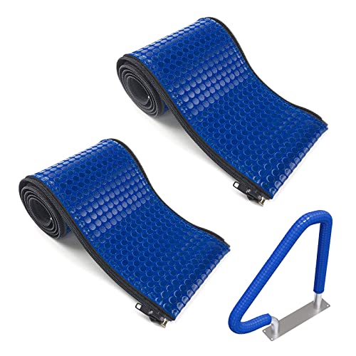 Pool Railing Handrail Comfort Covers 4-Feet Zippered Designed Neoprene Hand Grip Rail Nonslip Cover for Above Ground & Inground Pool Ladder Hand Rail (Royal Blue (2)