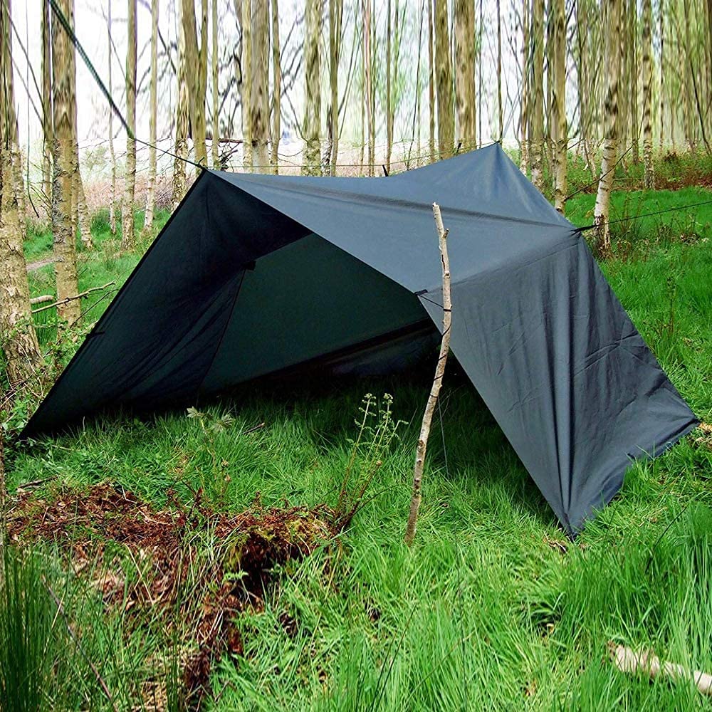 KALINCO Waterproof Camping Tarp Tent Hammock Rain Fly, 10X10FT/10X15FT, Mutifunctional Tent Footprint Lightweight Tarp for Camping, Hiking and Survival Shelter