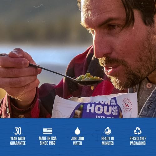 Mountain House Fettuccine Alfredo with Chicken | Freeze Dried Backpacking & Camping Food | 6-Pack