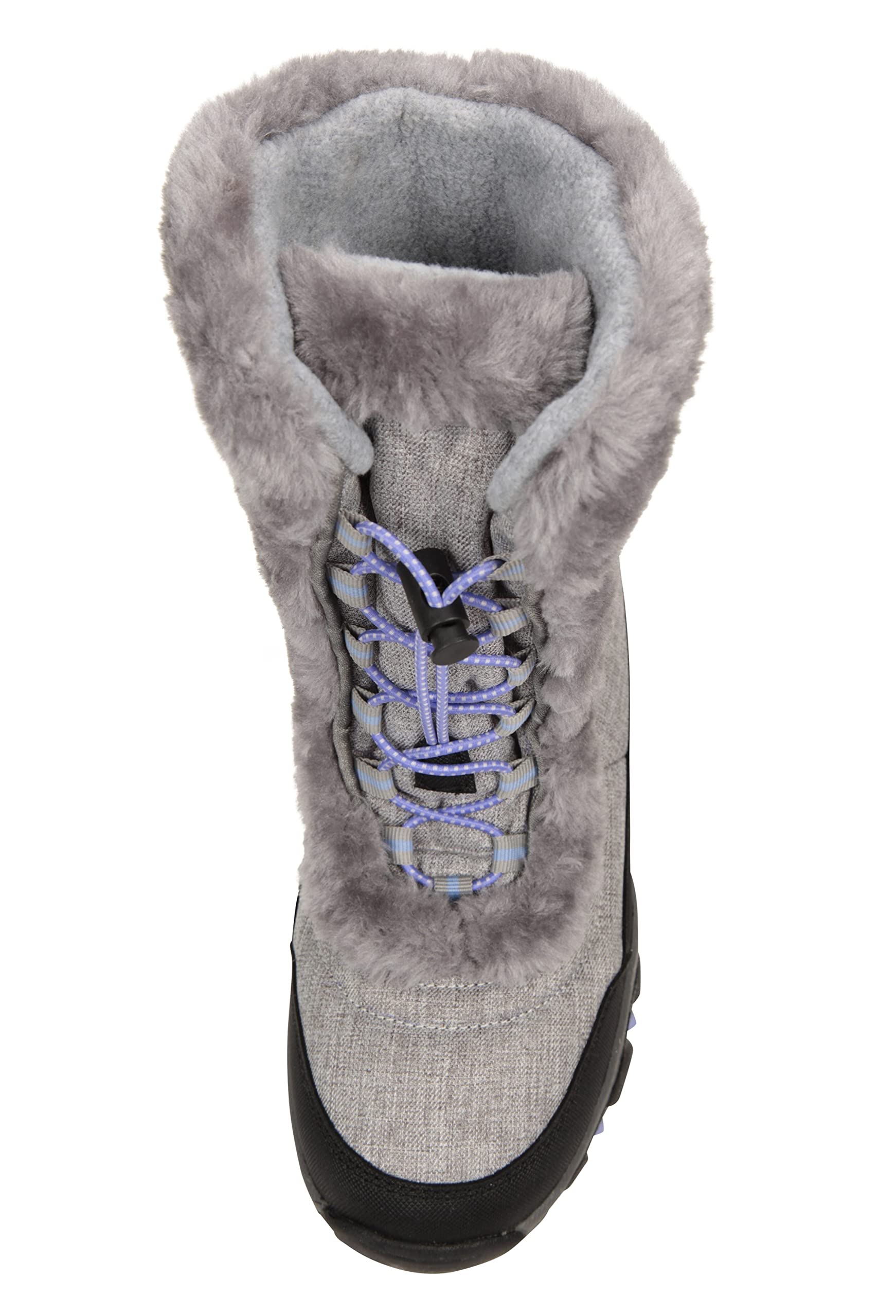 Mountain Warehouse Ohio Youth Snow Boots - Kids Warm Winter Shoes Dark Grey Kids Shoe Size 5 US