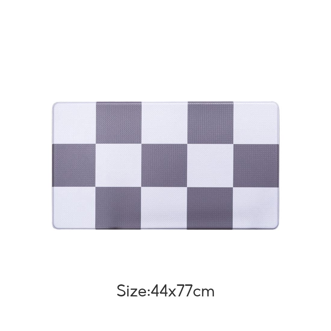 MINISO Kitchen Mat Cushioned Anti-Fatigue Rug, 17"x 30", Non-Slip & Waterproof, Heavy Duty PVC Ergonomic Comfort Mat for Kitchen, Home, Office, Laundry, Black