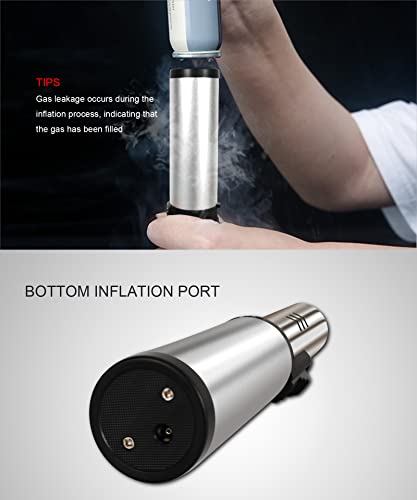 PAPA LONG Chic Refillable Long Butane Torch Lighter with Powerful Single Jet Flame for Kitchen Brulee Cooking BBQ Camping(No Butane included)