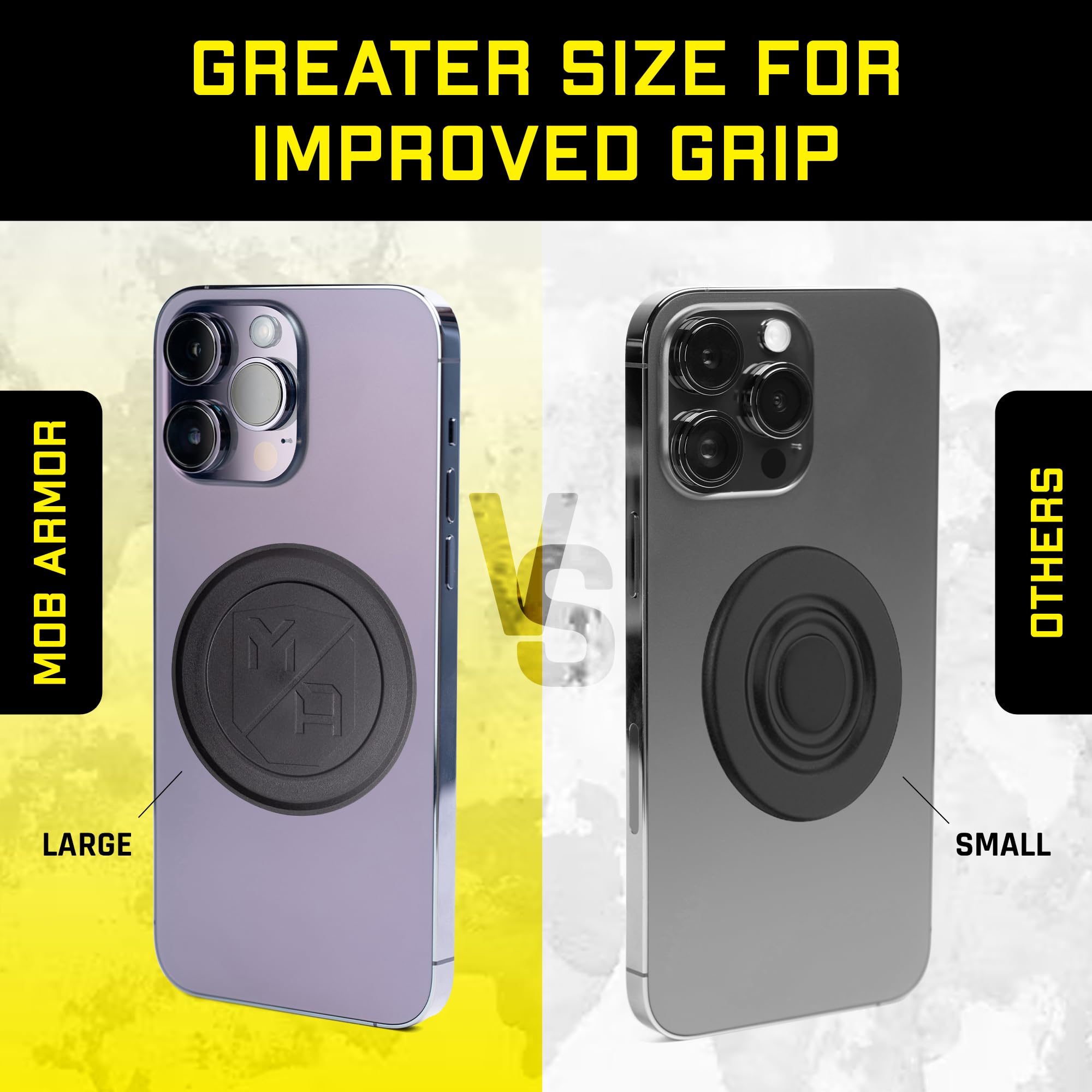 Mob Armor Magnet Flex Plate - Magnetic Phone Mount for iPhone, Android, Ipad and Tablets, Wireless Charging- 2mm Thick Metal Plate - Replacement Face Plate Holder, and Car/Truck Use.