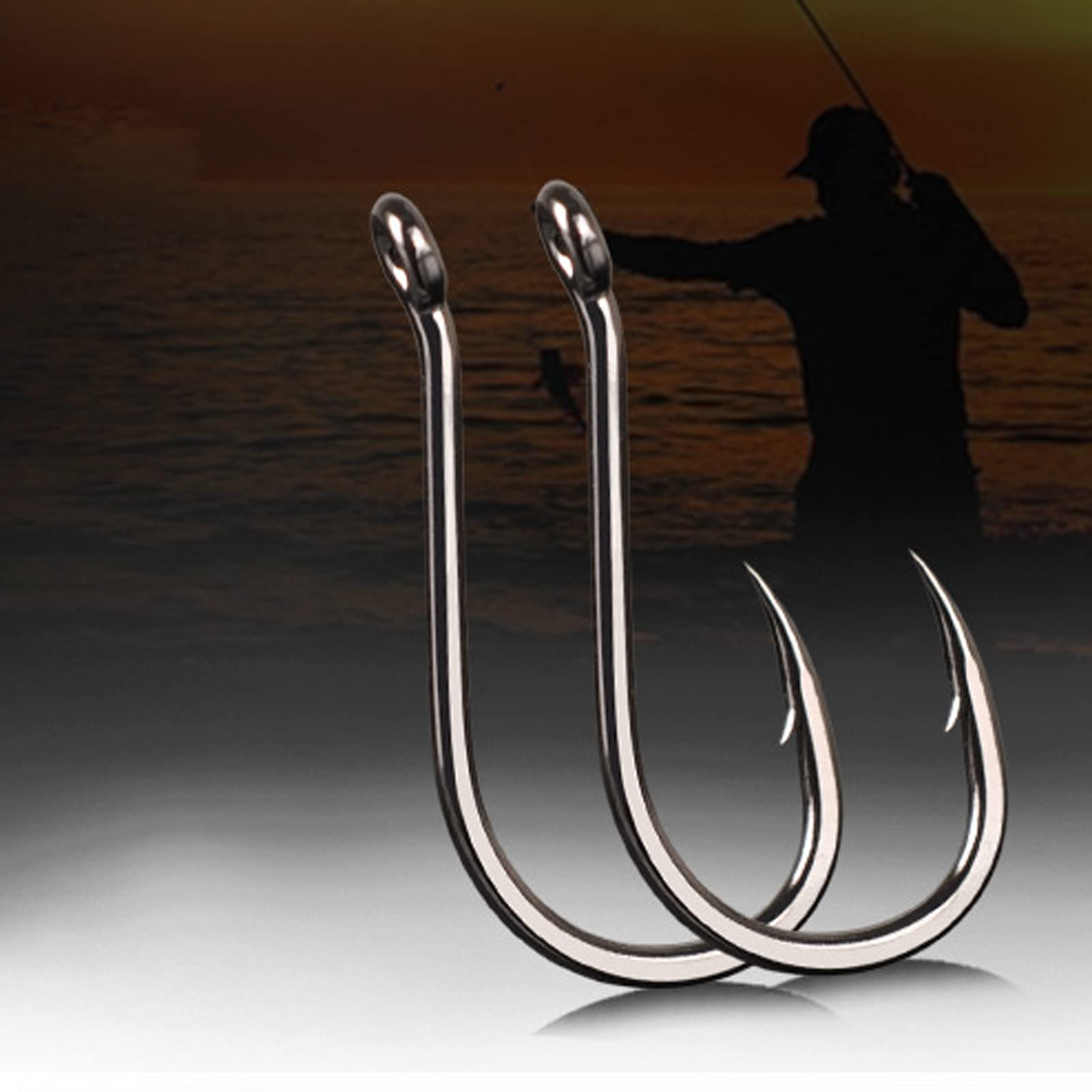 mogen886 200Pcs Carbon Steel Fish Hook Sharp Single Fishing Hooks Bait Fishhook Tackle Tool for Fishing Outdoor 4