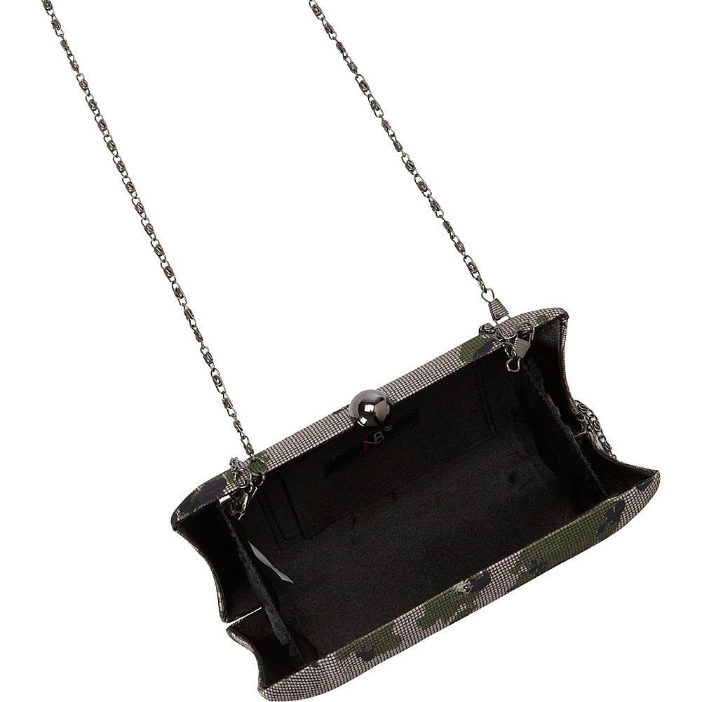 Python Box Clutch,Tan