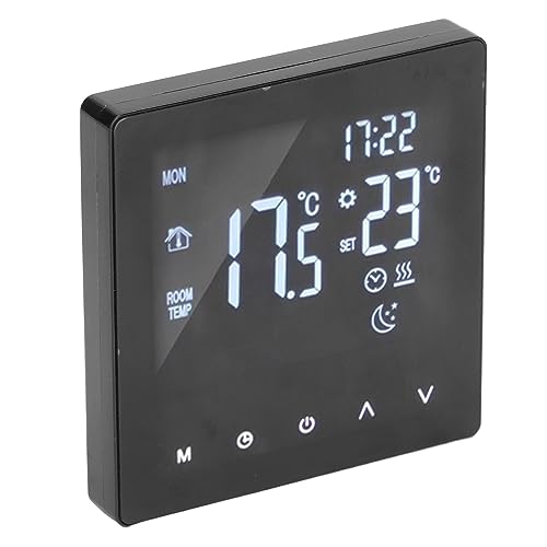 LCD Display Thermostat, Digital Thermostat NTC Temperature Sensor Low Consumption IP20 Protection AC90β240V Versatile for Floor Heating (K2MRH3A WiFi)