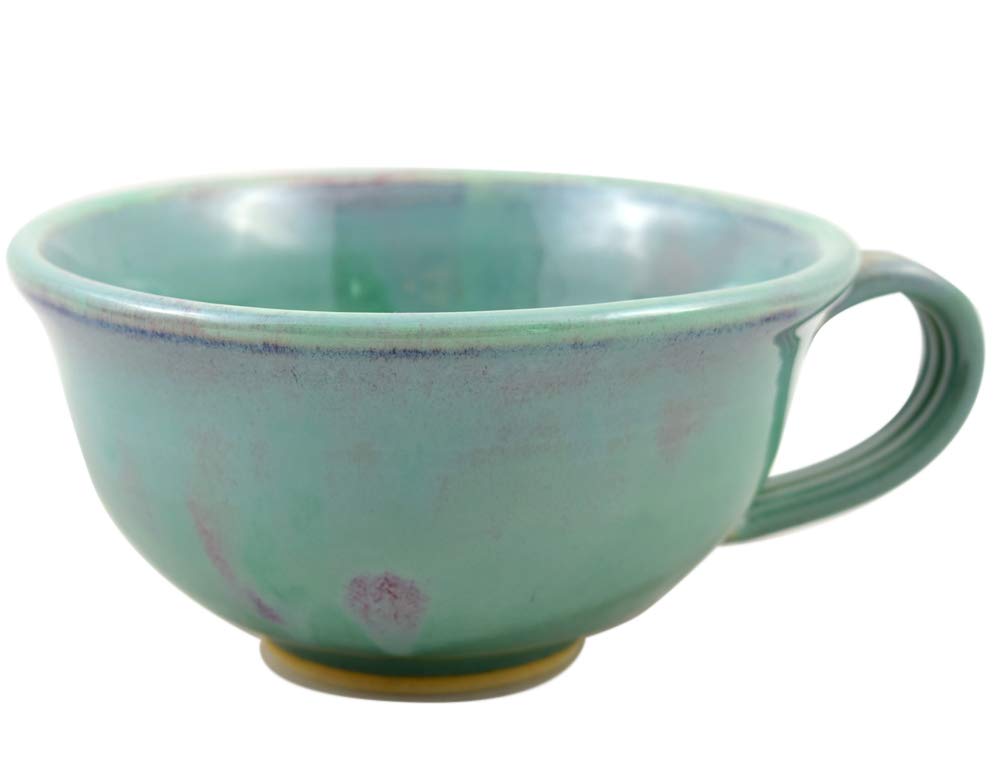Modern Artisans American Made Orchid Green Pottery Collection: 20-oz Chowder/Soup Mug