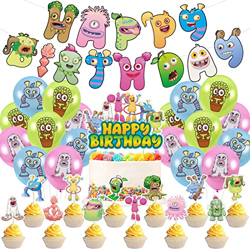 Lingtoolator onsters Birthday Party Decorations Monsters Party Supplies Party Banner Magnetic Wireless Charger, Wireless Magnetic Cell Phone Charger