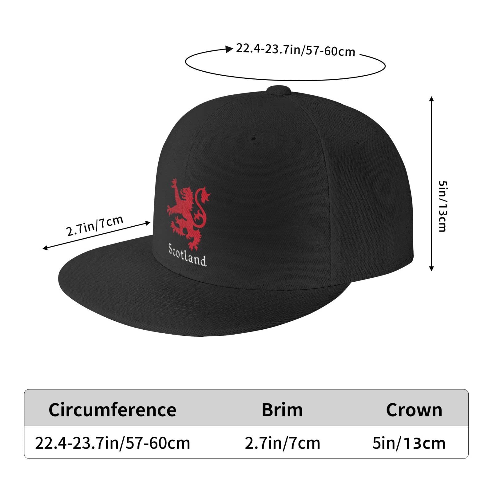Qauirfe Lion Rampant Scotland Scottish Hat Adult Adjustable Baseball Cap Trucker Hats