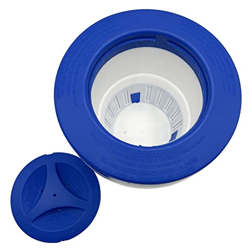 Poolzilla Deluxe Chlorine Feeder, Adjustable Collar Design for Optimal Dispersion, Can Hold Chlorine Tablets up to 3β
