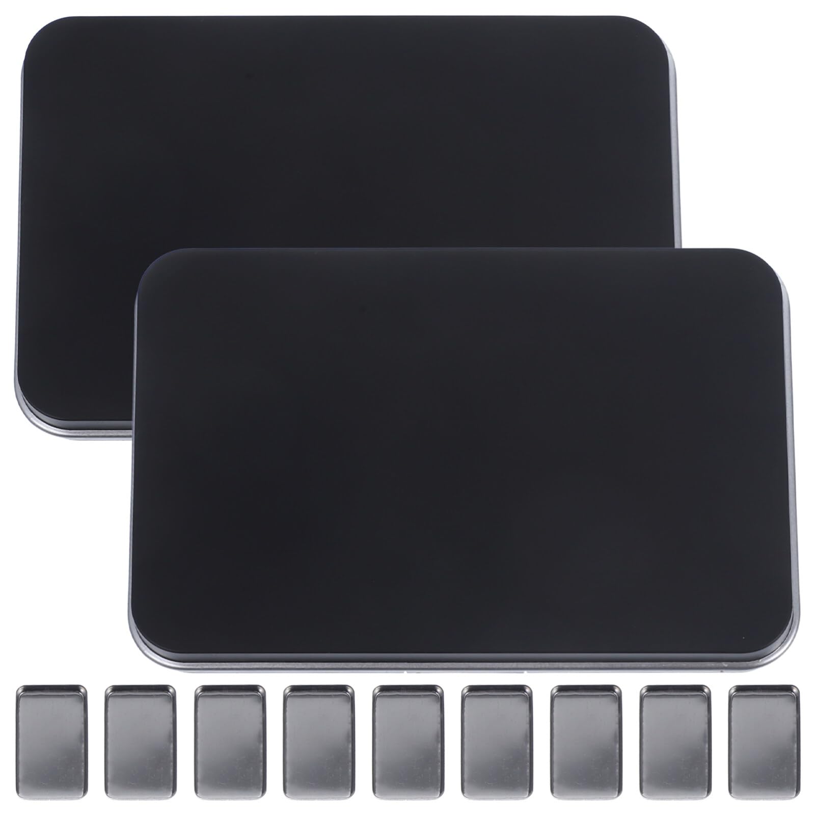 minkissy Empty Eyeshadow Palette Magnetic Makeup Palette with Mirror Refillable Eyeshadow Palette Empty Eyeshadow Pans for Eyeshadow Lipstick Blush Powder, 2Pcs