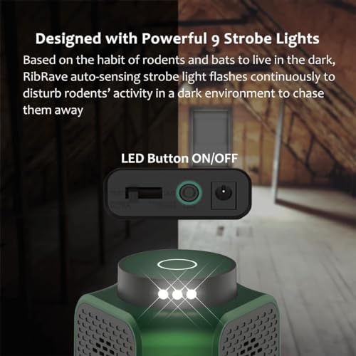 Mice Repellent Plug-ins Rodent Repellent Indoor Ultrasonic Squirrel Mouse Deterrent Rat Control Bat Removal for Attic Garage Basement Crawl Space RV