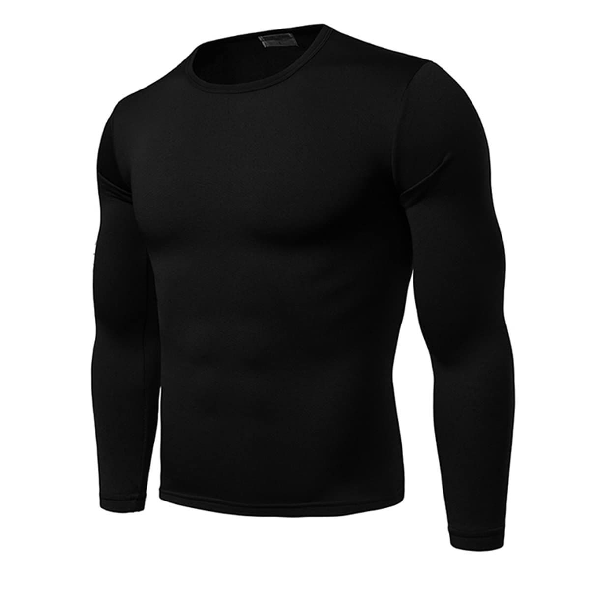 Men's Thermal Underwear Set Ultra Soft Warm Base Layer Long Johns Top and Bottom Set with Fleece Lined (Black,X-Large)