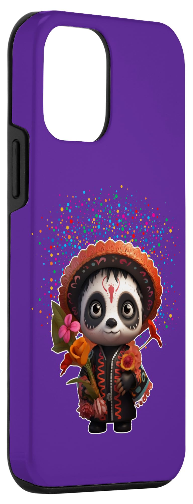 iPhone 12 mini Cute Baby Panda Sugar Skull Dia de los Muertos Calaverita Case