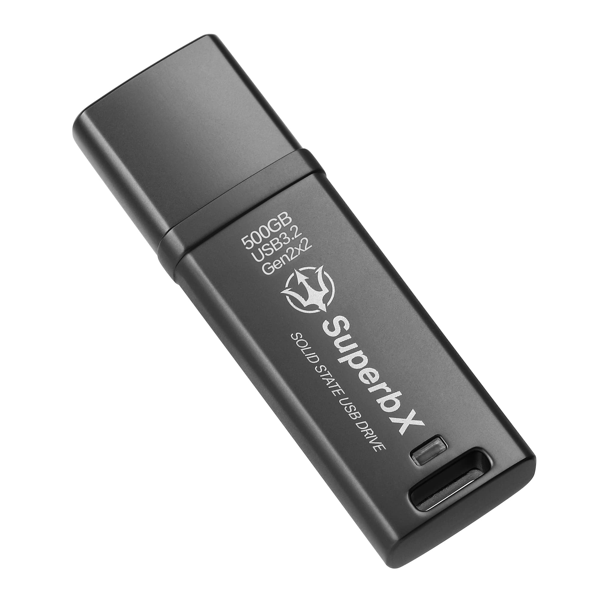 TRIDENITE Portable SSD 500GB Solid State USB Drive, USB 3.2 Gen2x2 SuperSpeed+, UASP Compatible, SuperbX Metal Body Protection. Ultra Speeds up to 1000MB/s Read, 800MB/s Write