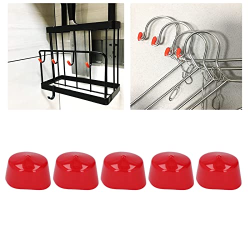 Screw End Cap, PVC Thread Protector Red Stable 60mm Diameter Flame Retardant for Hydraulic Pipe Joints