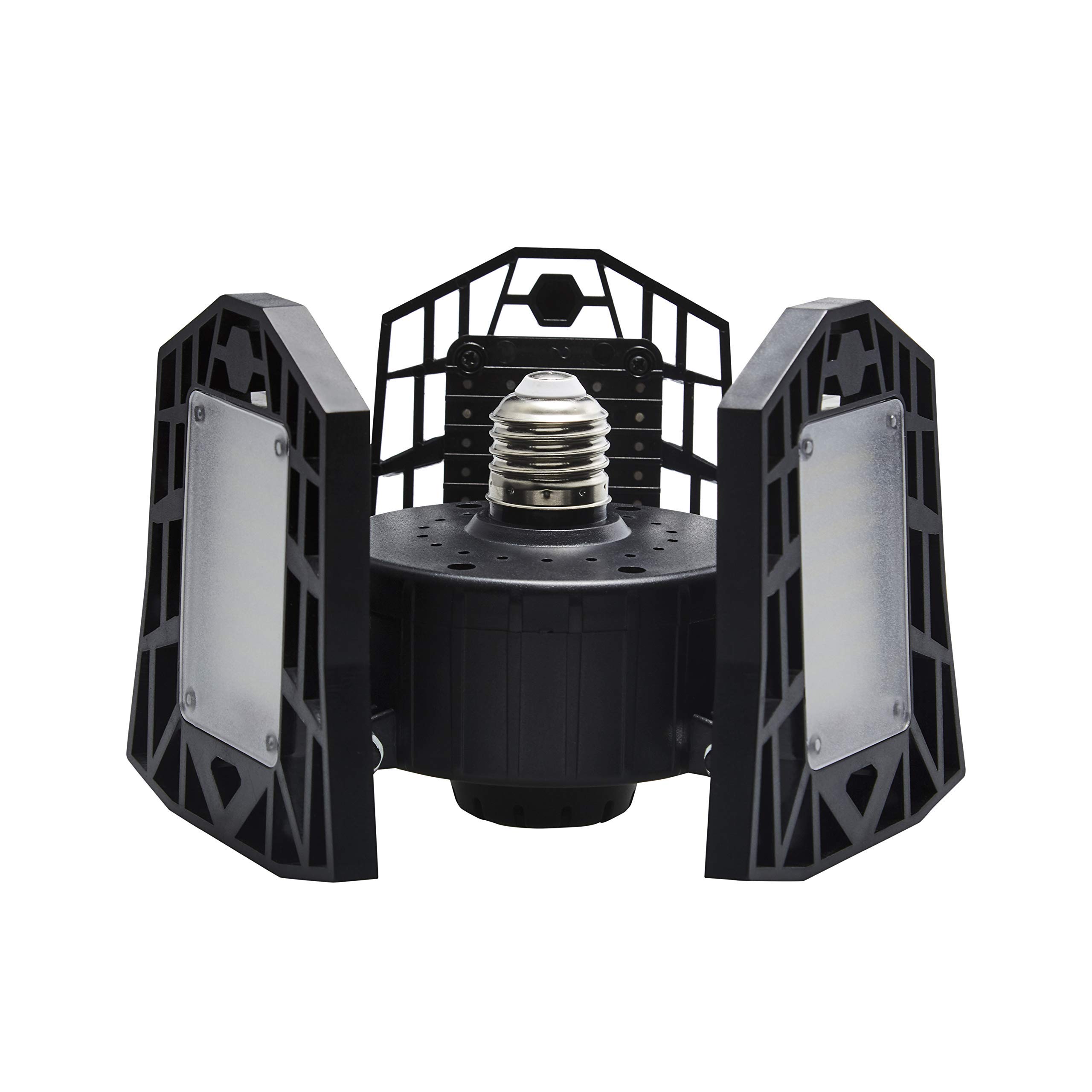 LBYEJEEMI LED Garage Light, 60W Deformable Garage Lighting, 6500LM Adjustable Multi-Position LED Garage Ceiling Lamps, for Garage, Workshop, Warehouse, Basement