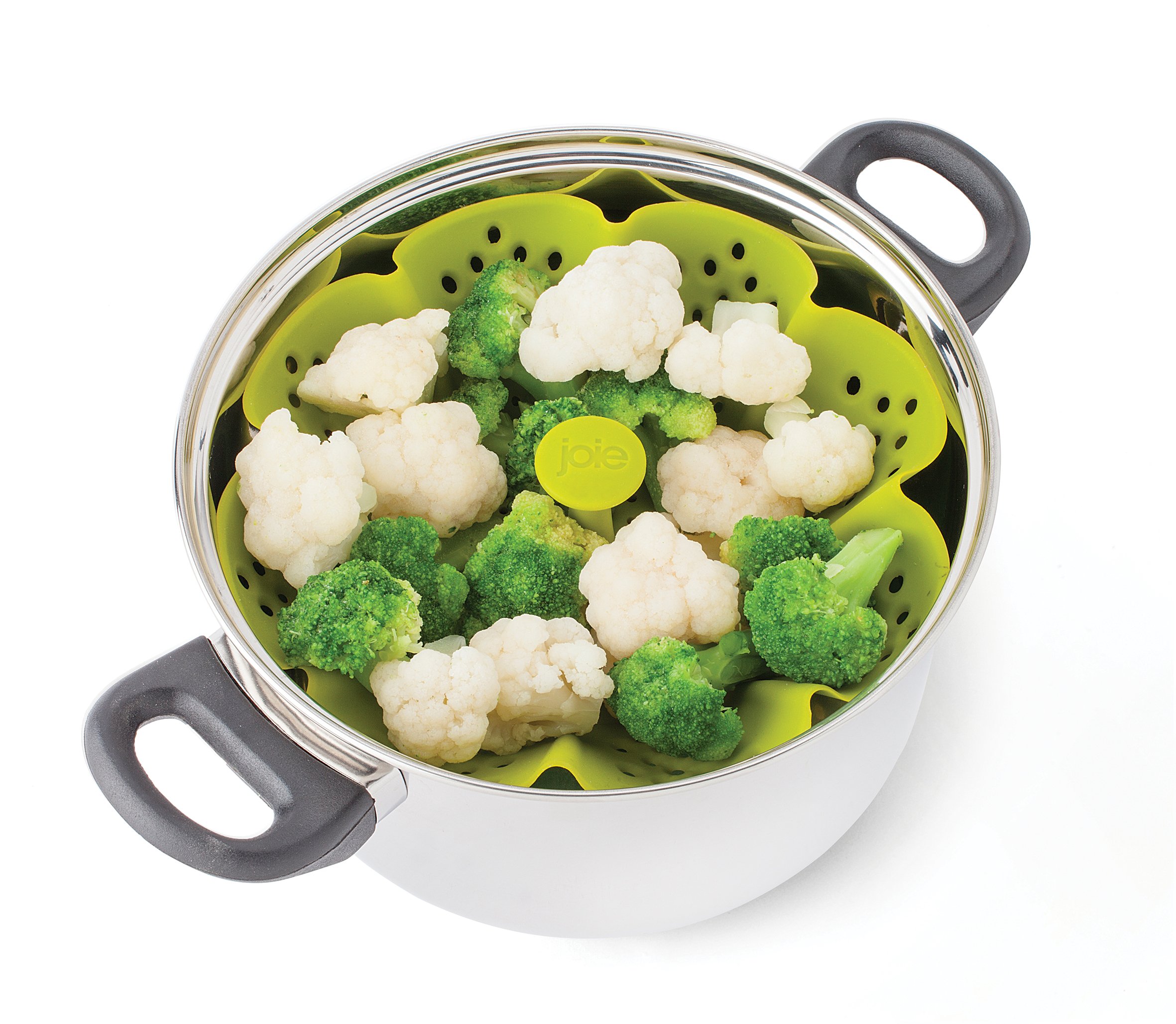 MSC International Joie Silicone Vegetable Food Steamer, Adjustable and Collapsible, Expands to 9-Inches