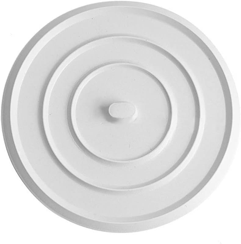 White Silicone Bathtub Stopper, 11cm Silicone Drain Plug Hair Stopper, Flat Suction Cover for Shower,Bathrooms,Bathtubs,Sinks Bathroom Accessories Bathroom Sink and Bathtub Accessories